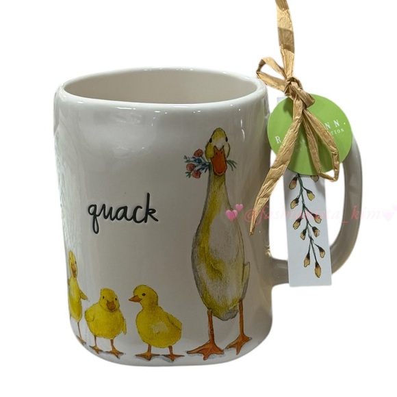Rae Dunn | Dining | Rae Dunn Quack Mug Duck Print New With Tag | Poshmark